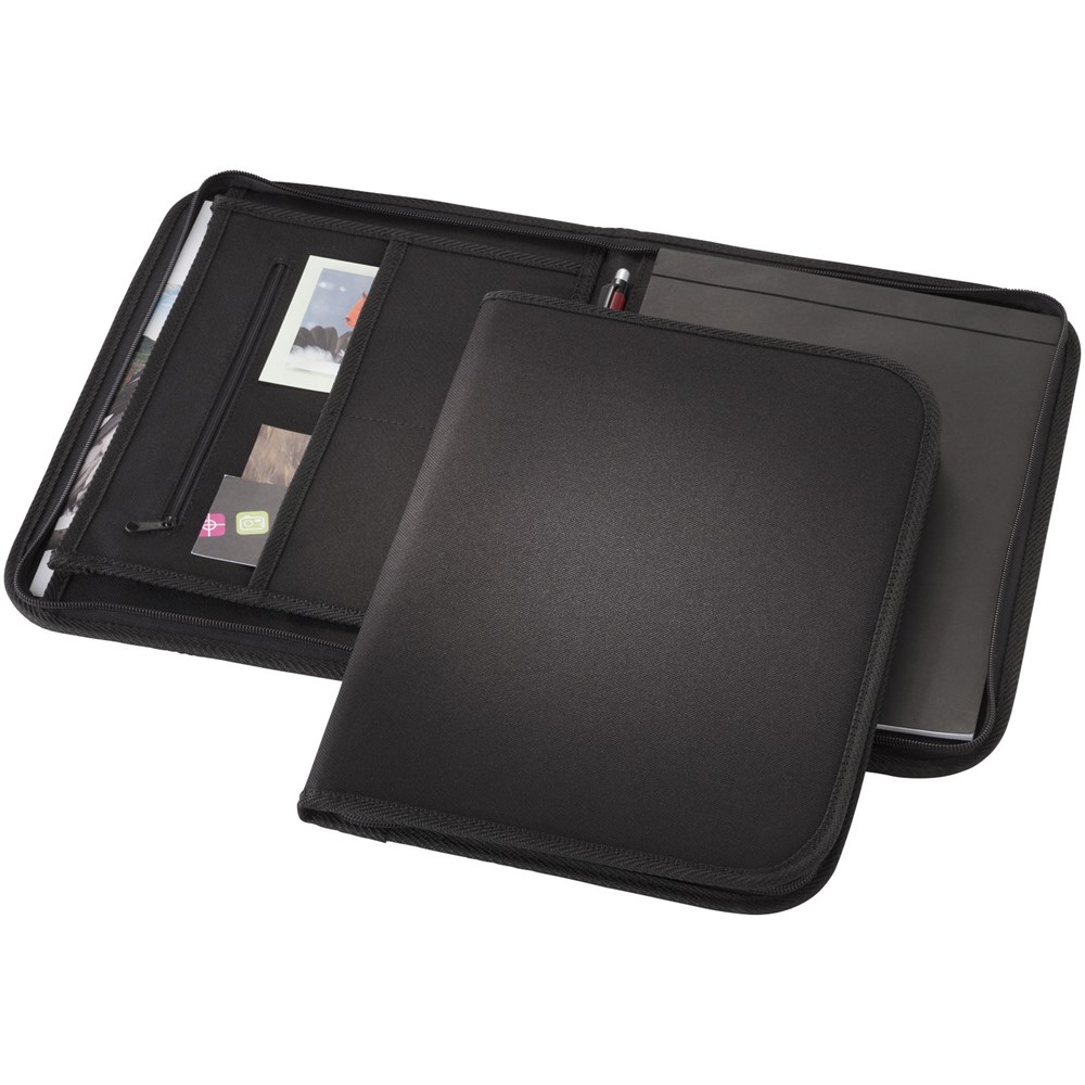 Berkely A4 zippered portfolio | Black | A34-19546619